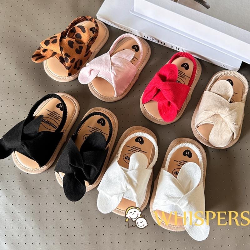 Whispers-baby Bé Gái Dép Nơ Dễ Thương Chống Trơn Trượt Đế Mềm Giày Công ...