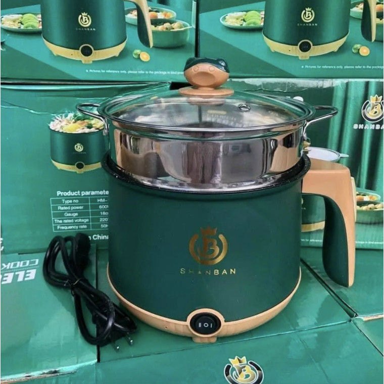 Nồi Lẩu Mini Shanban Vân Đá Chống Dính, Ca Nấu Mì 3 Lớp Cách Nhiệt ...