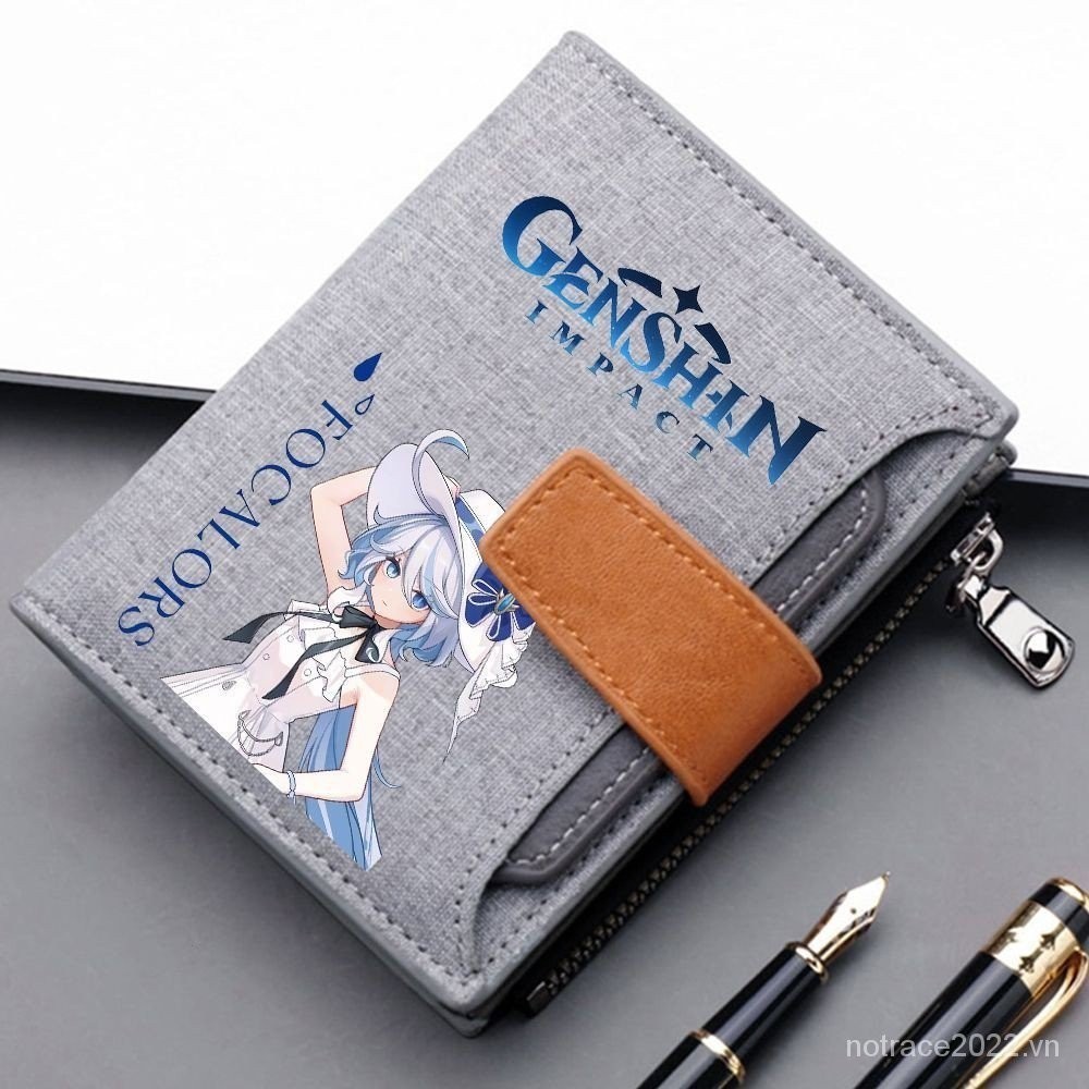 ★Genshin Impact★Furina Merchandise Anime Ví đựng thẻ ngắn hai chiều ...