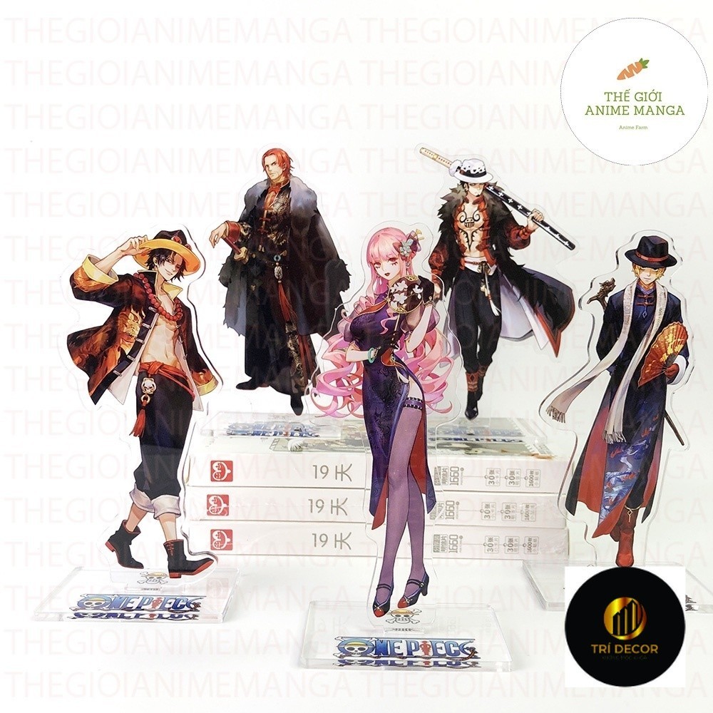 ( TRUNG HOA ) Mô hình ONE PIECE standee ĐẢO HẢI TẶC tượng acrylic anime ...
