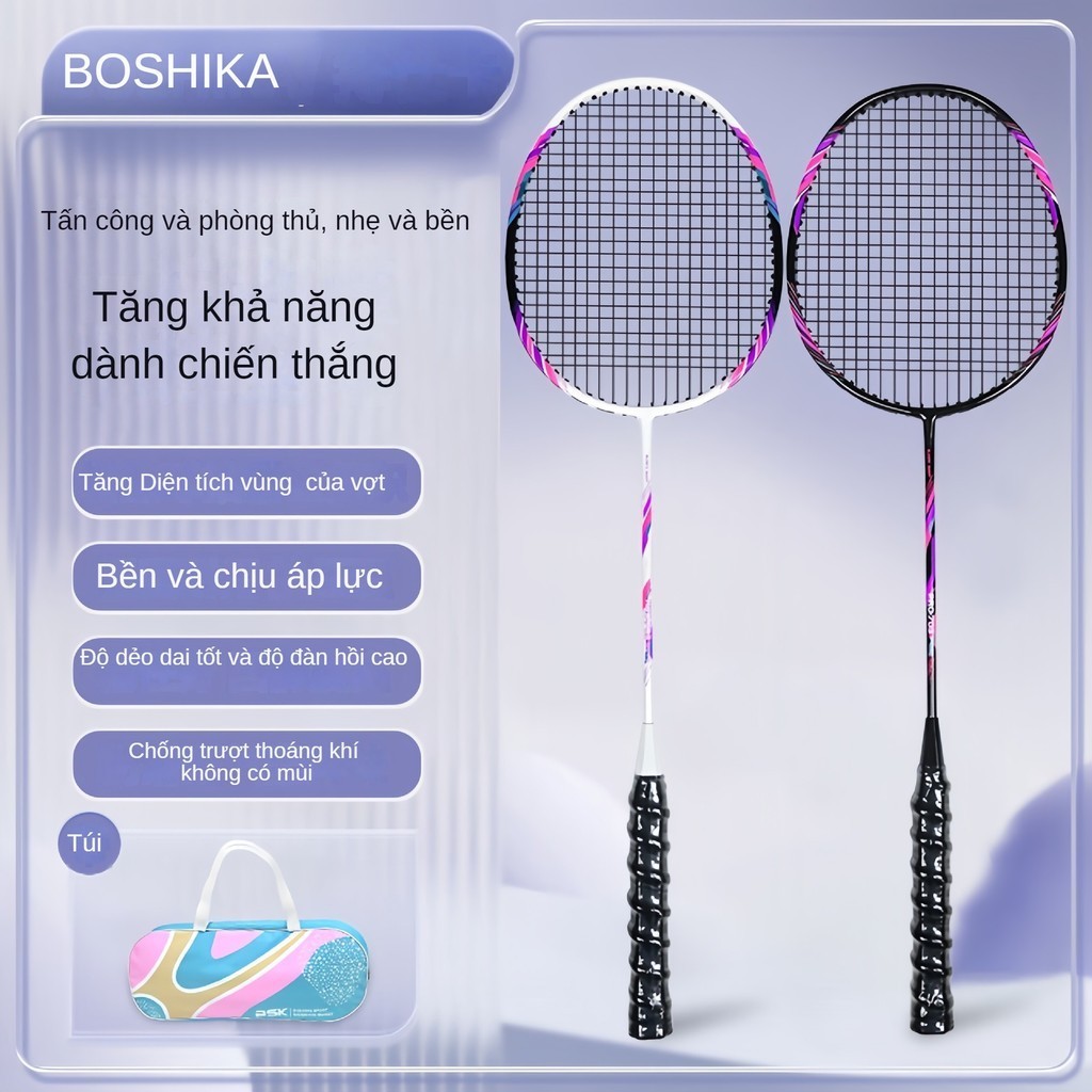 Vợt Cầu Lông Boshika chính hãng đã căng cước vợt sợi cacbon cao cấp đàn ...