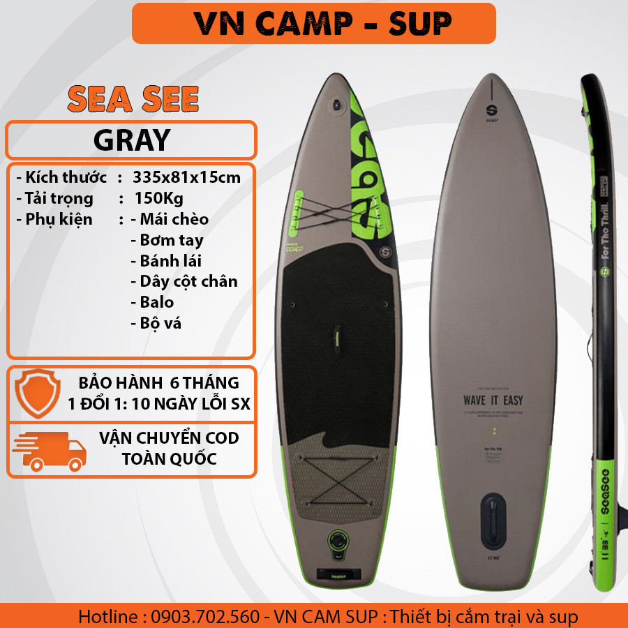 Sup thương hiệu Châu Âu - Ván chèo đứng bơm hơi Sea See - Thuyền SUP ...