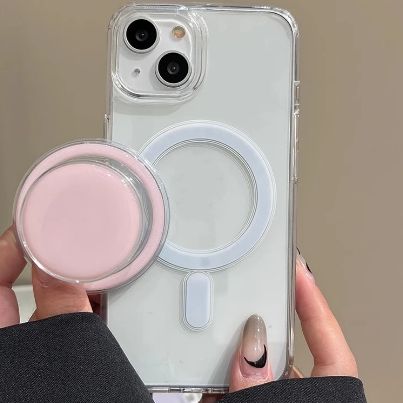 Hàn Quốc Đơn Giản Màu Trơn Có Thể Gập Lại Cho Điện Thoại Từ Tính Magsafe Popsocket Griptok Grip ...