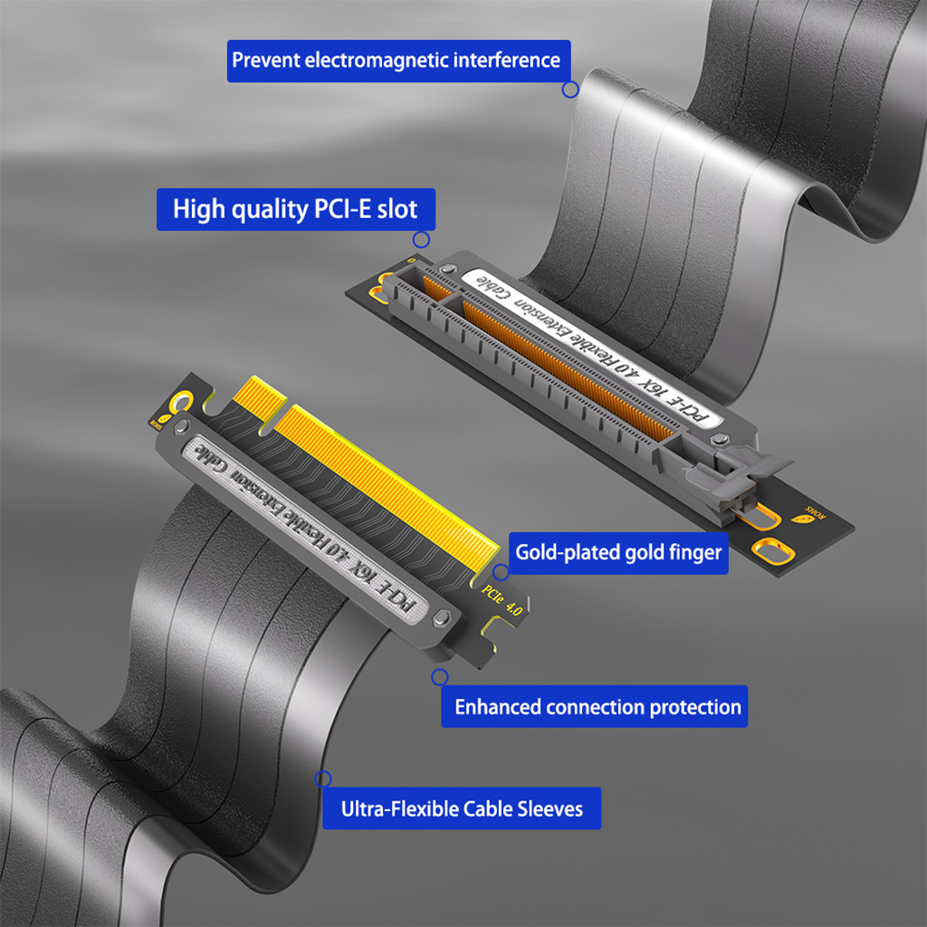 Dây Cáp PCIe 90 / 180 Độ PCI-E 4.0 16x 64Gbps Dành Cho RTX4090 ...