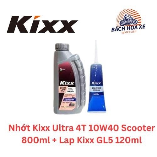 [FreeShip]COMBO Nhớt Kixx Ultra 4T 10W40 Scooter 800ml , nhớt xe tay ga ...
