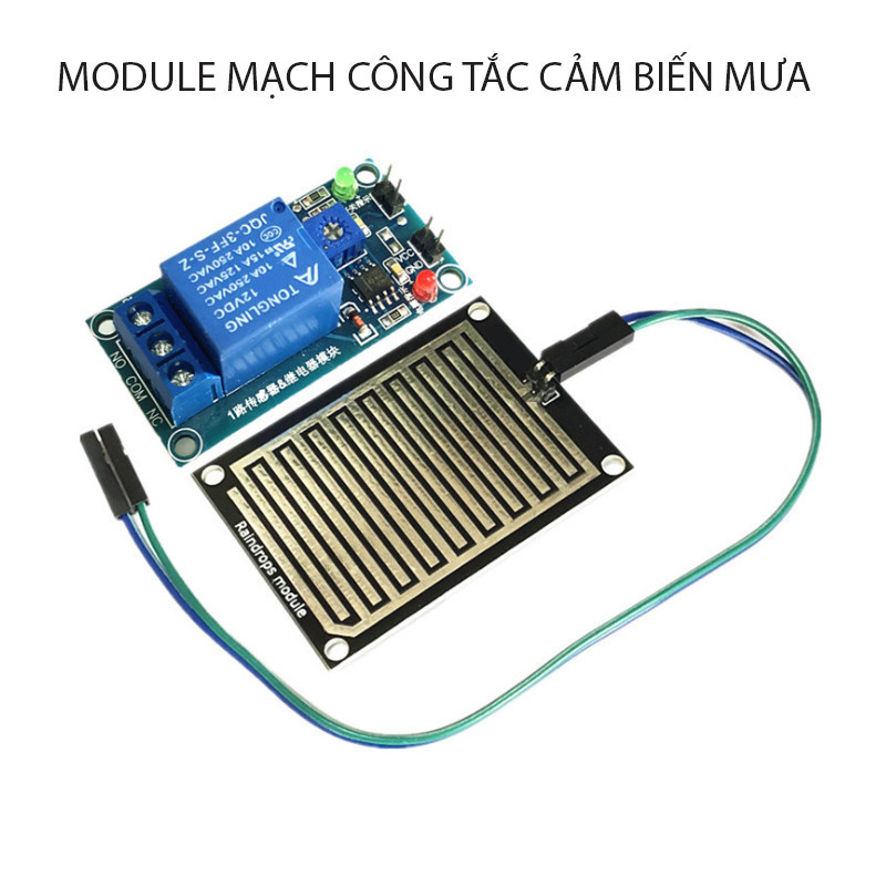 Module mạch công tắc cảm biến mưa (đóng mở khi trời mưa) M1201 | Shopee ...