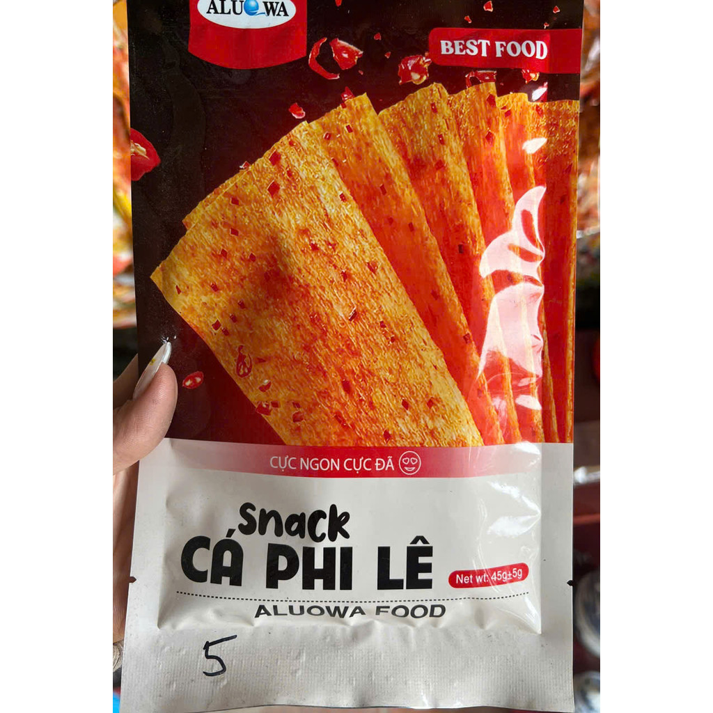 Snack Cá phi lê Aluowa thơm cay ngon cực đã, đồ ăn vặt hot nhất hiện ...