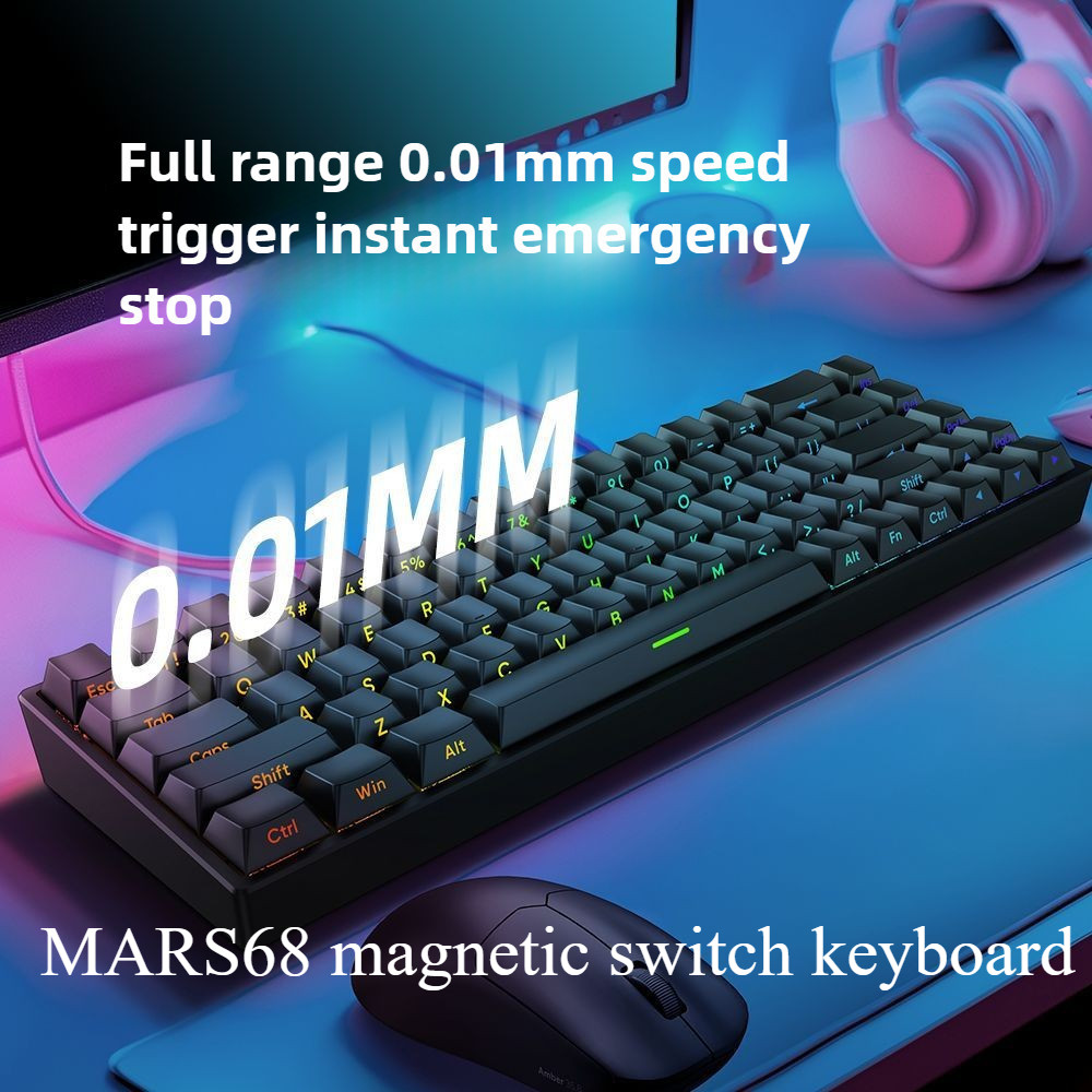 Irok MARS68 Công tắc từ tính Bàn phím cơ Kích hoạt nhanh Có dây 0 Vùng chết 8K Tỷ lệ bỏ phiếu ...