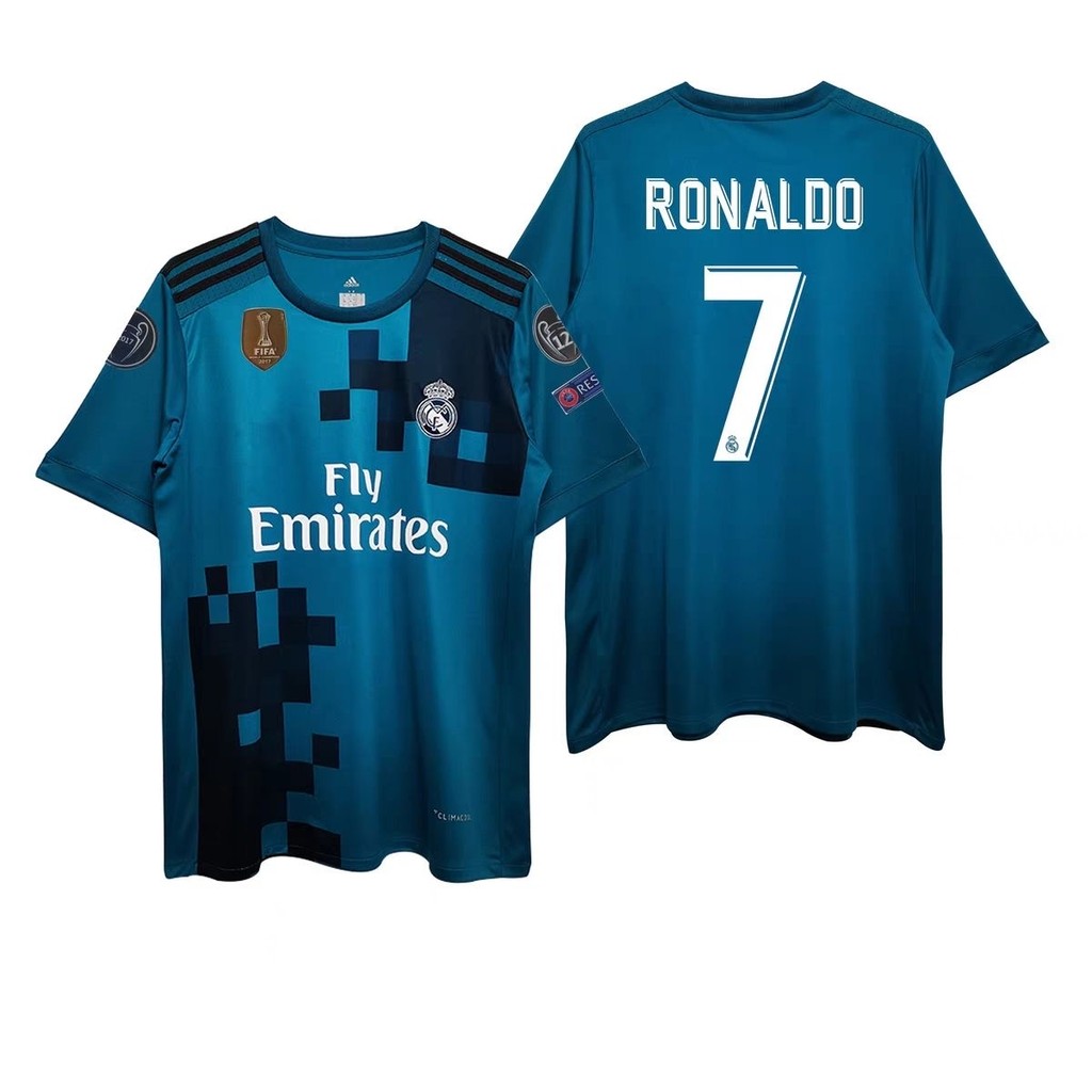 2017-2018 Madrid Real Thurd Jersey Bóng đá Người lớn RONALDO KROOS ...