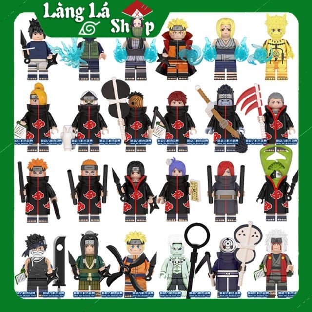 Đồ chơi Lắp ráp Mô hình Minifigures Nhân vật Naruto Akatsuki ( Có Chân ...