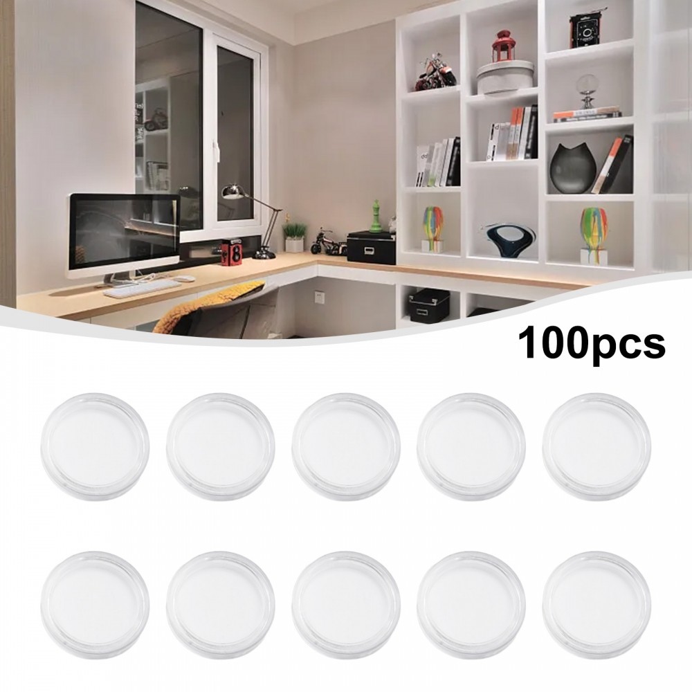 -NEW-Coin Capsule 100pcs 16MM Commemorative Transparent Round Applied ...