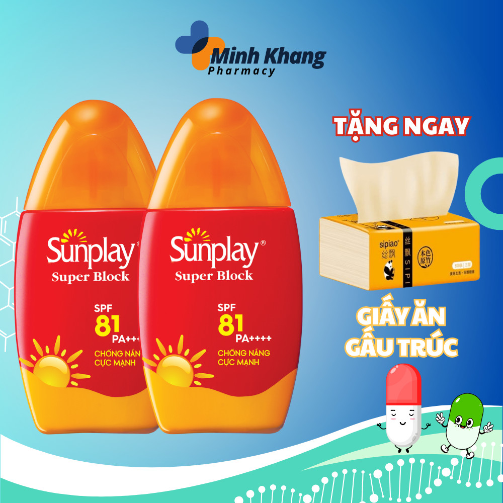 Sữa chống nắng Sunplay Super Block SPF 81/PA++++ ngăn da đen sạm chai ...