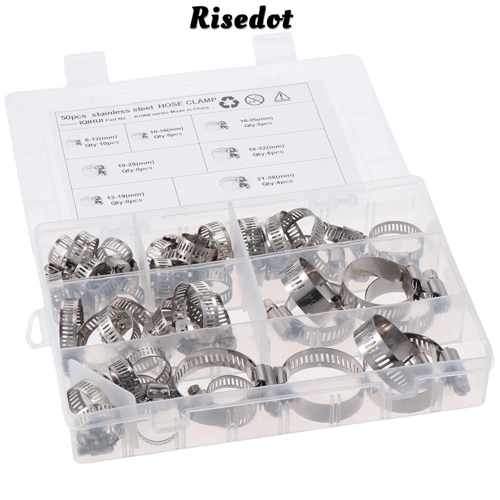 Bộ 50 Ống Dẫn Worm Gear, Kẹp Ống Inox 6-38mm, Bộ Phân Loại Ứng Dụng Cơ ...