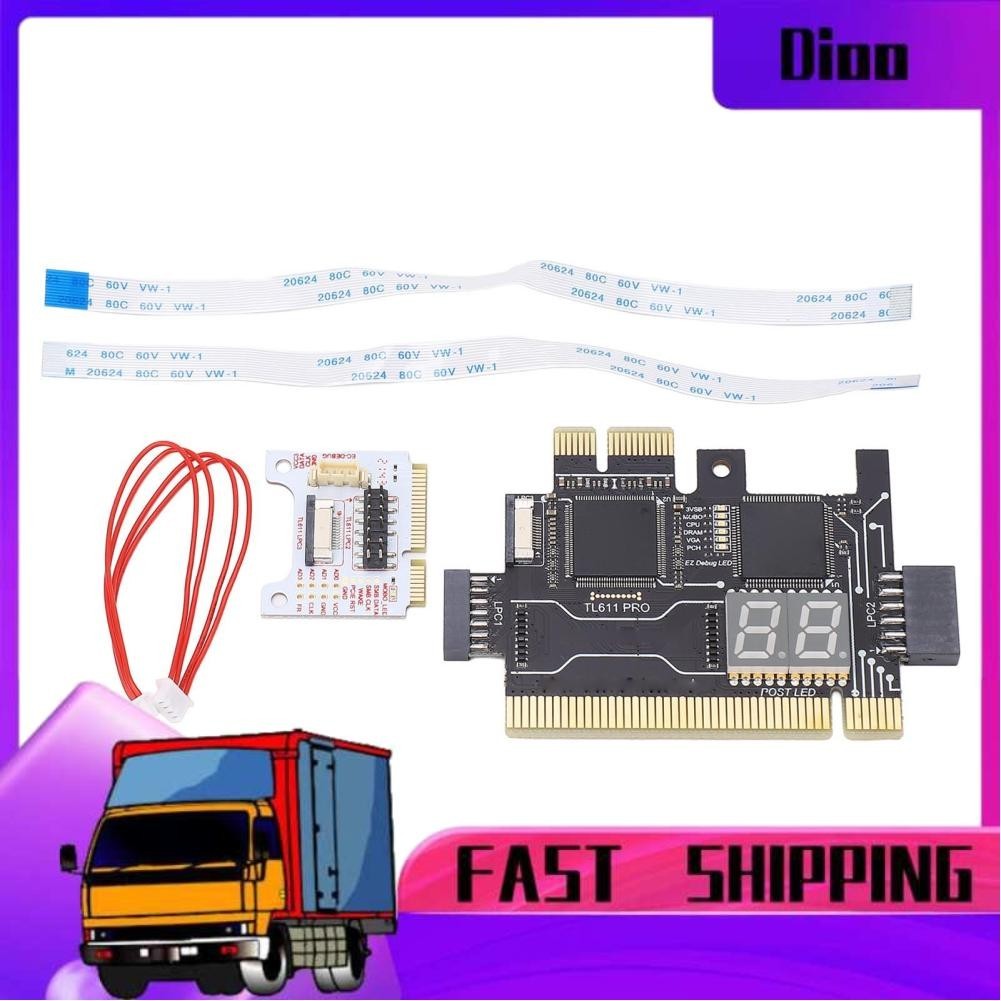 Dioo Mainboard Debug Card Black Motherboard Diagnostic Multipurpose for ...
