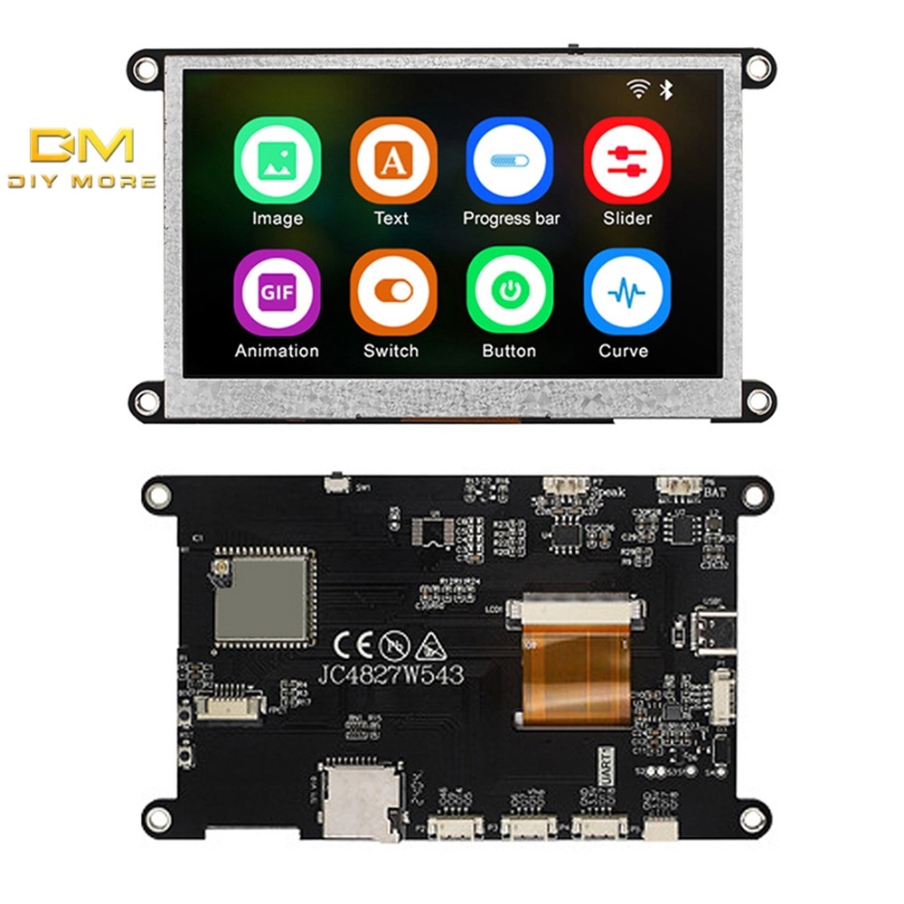 Diymore ESP32-S3 Bảng phát triển Bluetooth WIFI 4,3 inch / 5 inch với màn hình cảm ứng điện dung ...