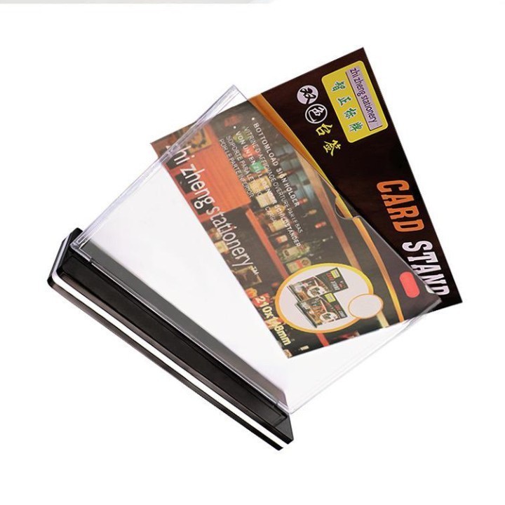 Menu mica để bàn A4 ngang, kệ menu mica A4 để bàn, bảng giá mica A4 đế ngang cao cấp Đài Loan ...