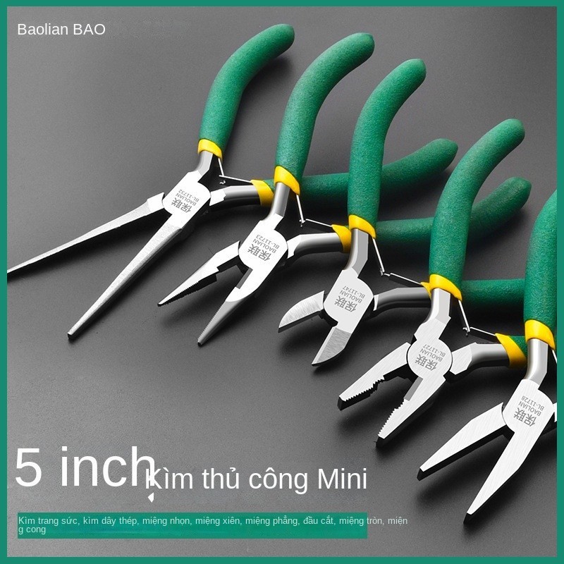 Baolian mini pliers, sharp-nosed pliers, multi-function electrician ...