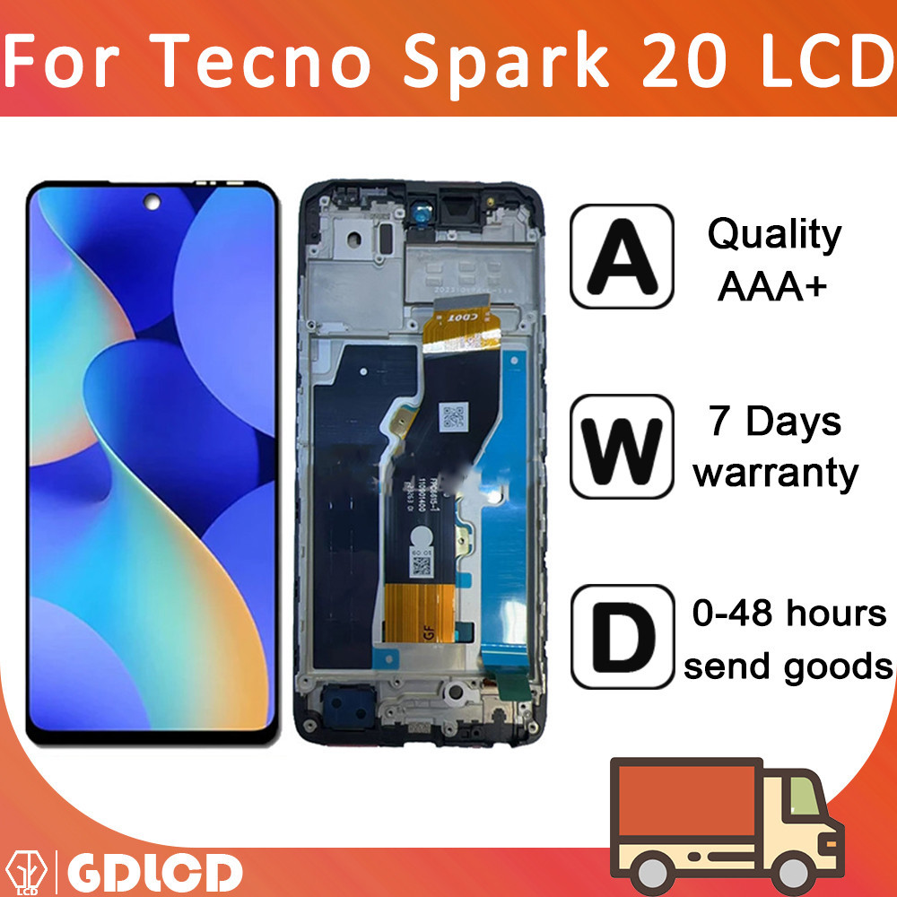 Dành Cho Tecno Spark 20 KJ5 LCD Có Khung Màn Hình Hiển Thị Bảng Số Hóa Cảm Ứng | Shopee Việt Nam