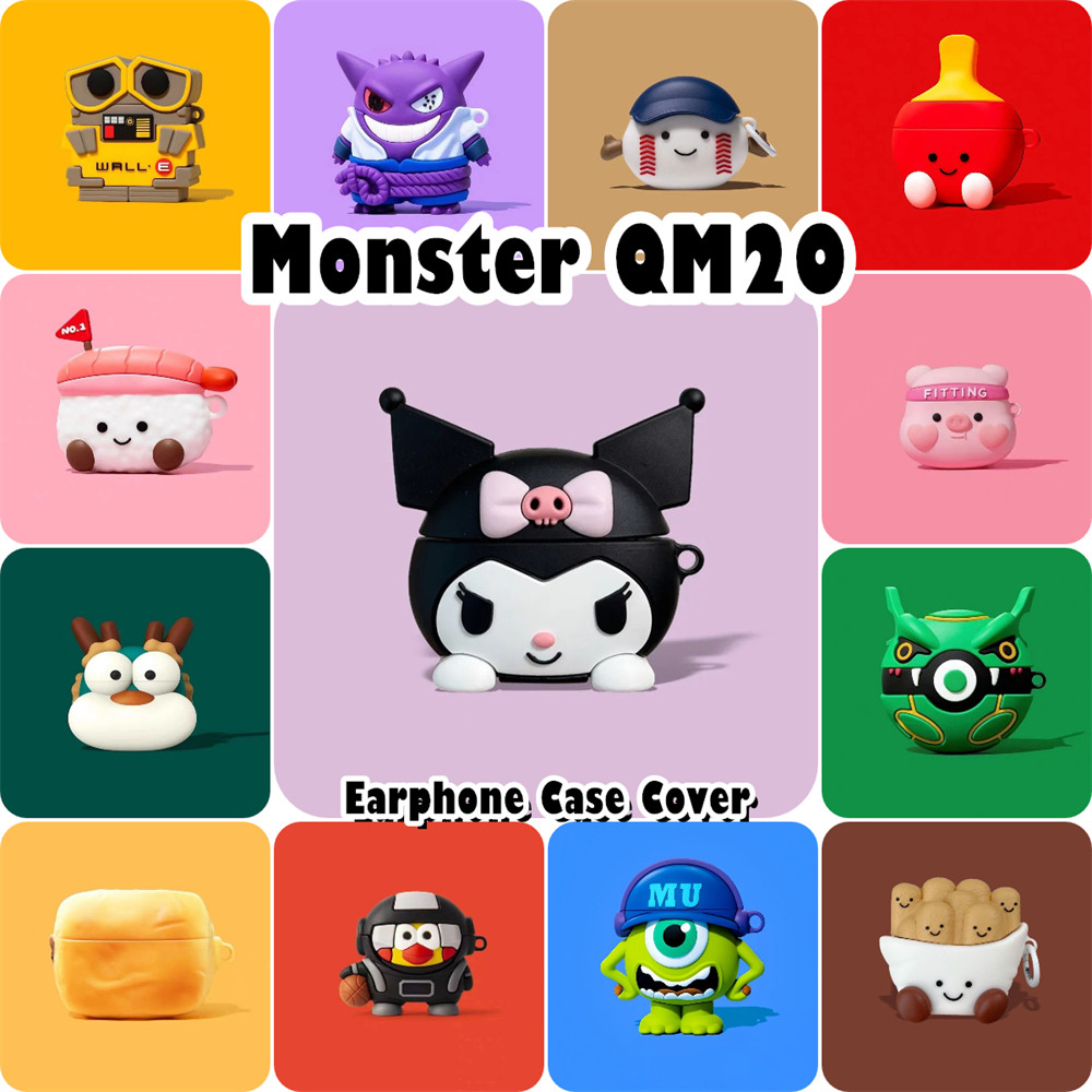 Hàng có sẵn!Dành Cho Quái Vật QM20 Ốp Lưng Silicon Mềm Vỏ Tai Nghe Ngộ nghĩnh Hoạt Hình Tạo Kiểu ...