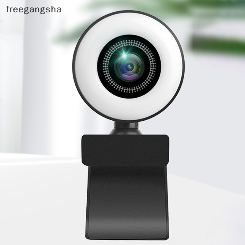 [FREG] Webcam 1080P Mini Camera Full HD Webcam With Ring Fill Light ...