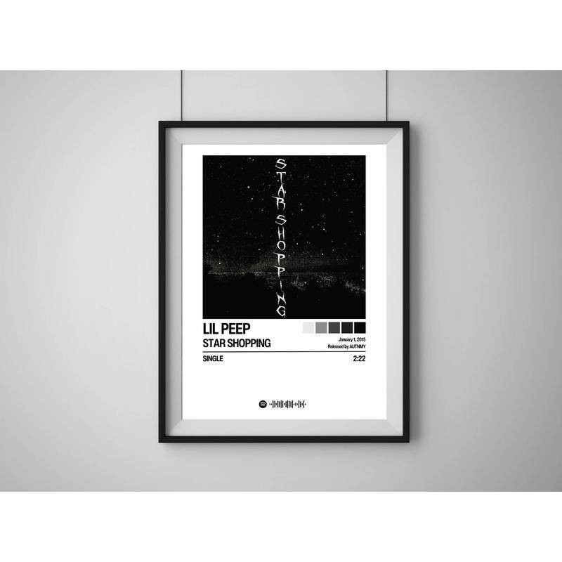 Poster bìa Album nhạc Lil Peep | Phong cách Polaroid | Áp phích dán ...