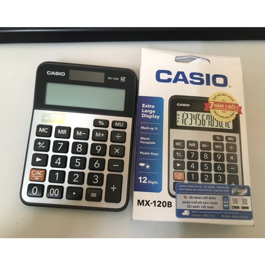 MÁY TÍNH CASIO MX 120B 12 SỐ | Shopee Việt Nam