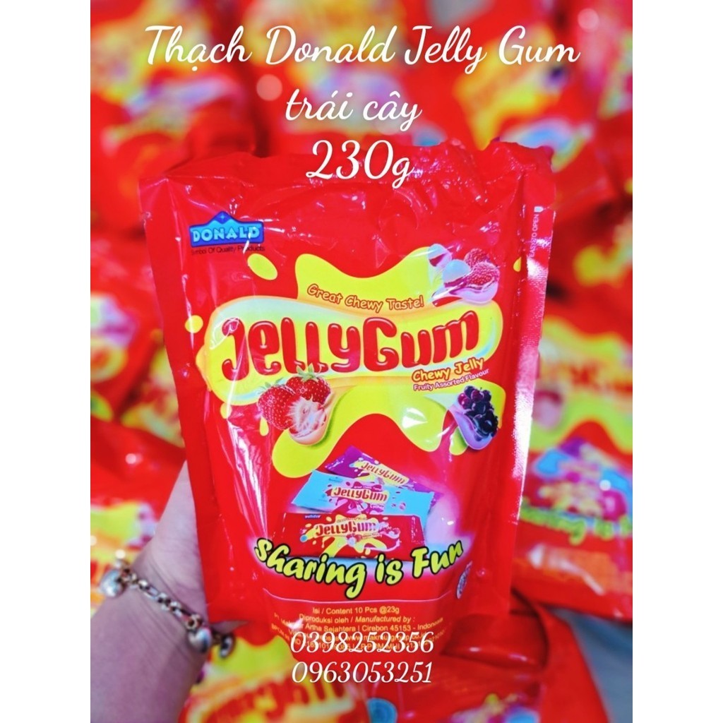 Thạch Donald Jelly Gum trái cây 230g leetrinh15 | Shopee Việt Nam