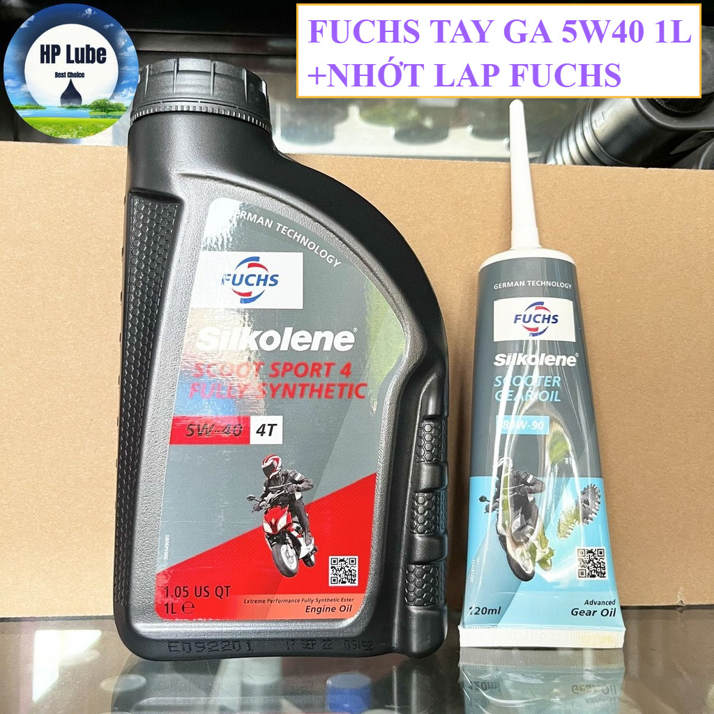 Nhớt Fuchs Xe Tay Ga Fuchs Silkolene Scoot Sport 4 5w40 1L Full Kèm ...