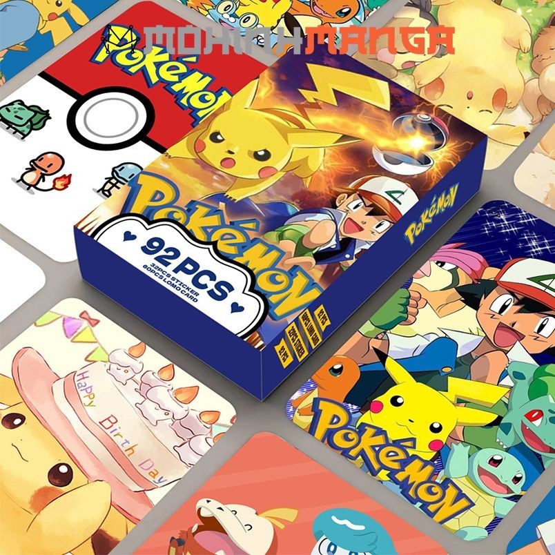 Lomo card hộp thẻ hoạt hình Pokemon sưu tầm truyện tranh Picachu ...