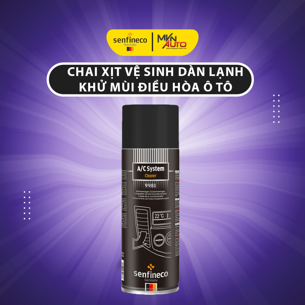 Chai xịt vệ sinh máy lạnh làm sạch và khử trùng SENFINECO 9981 System ...