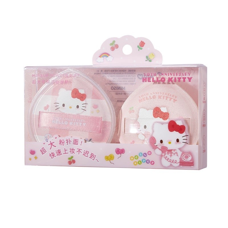 Miniso Hello Kitty Mặt Trang Điểm Puff 50 Kỷ Niệm Quá Khổ Cotton Kẹo ...