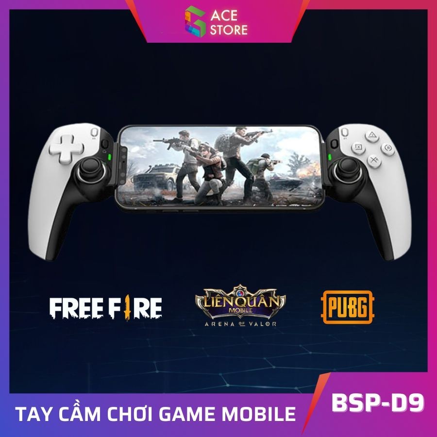 Tay Cầm Chơi Game BSP-D9 Hỗ Trợ Đa Nền Tảng Điện Thoại ANDROID / IOS / PC / PS4 | Gace Store ...