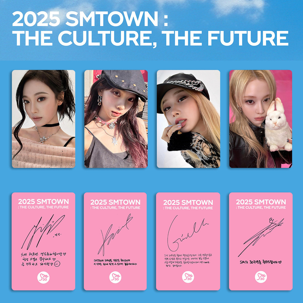 Aespa 2025 SMTOWN VĂN HÓA TƯƠNG LAI Kpop LOMO Card Polaroid Post Cards Photocards HD Collective ...