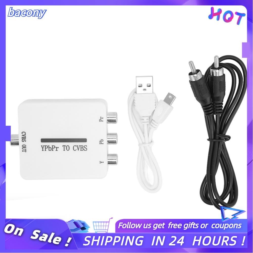 Bacony FASJ Signal Adapter YPbPr To CVBS USB Powered Y 300mV | Shopee ...