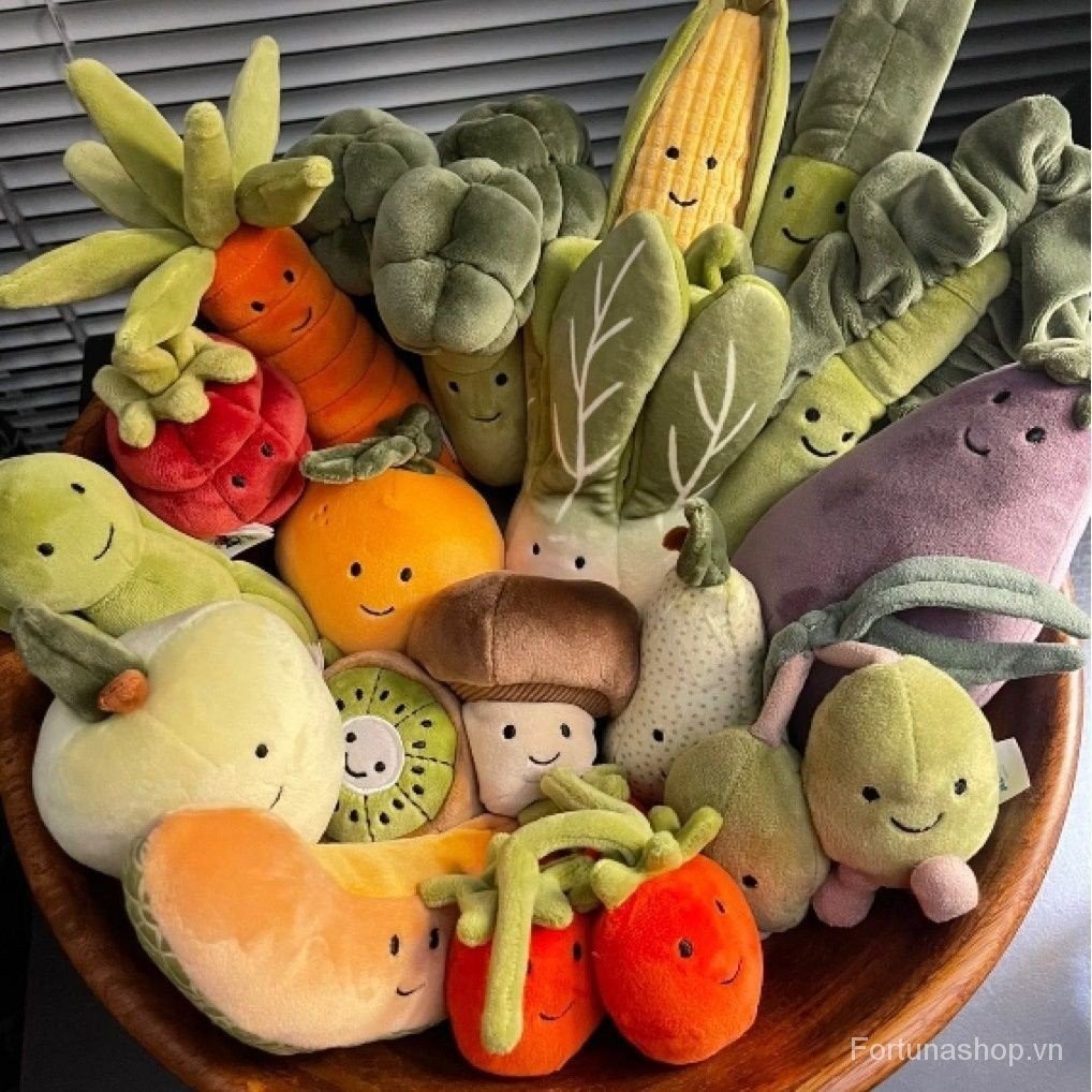 Anh Jellycat Sống Động Rau Búp Bê Trung Quốc Bắp Cải Leek Cauliflower ...