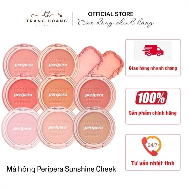 Má hồng PERIPERA SUNSHINE CHEEK | Shopee Việt Nam