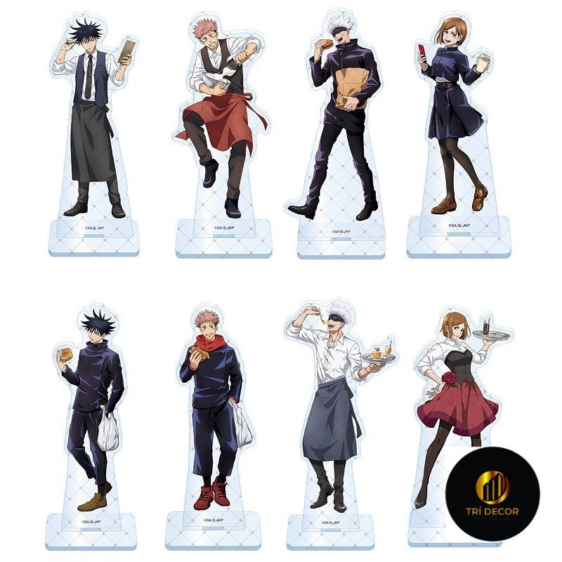 Mô hình Standee Jujutsu Kaisen Gojo Megumi Yuji Nobara Nanami Toge ...