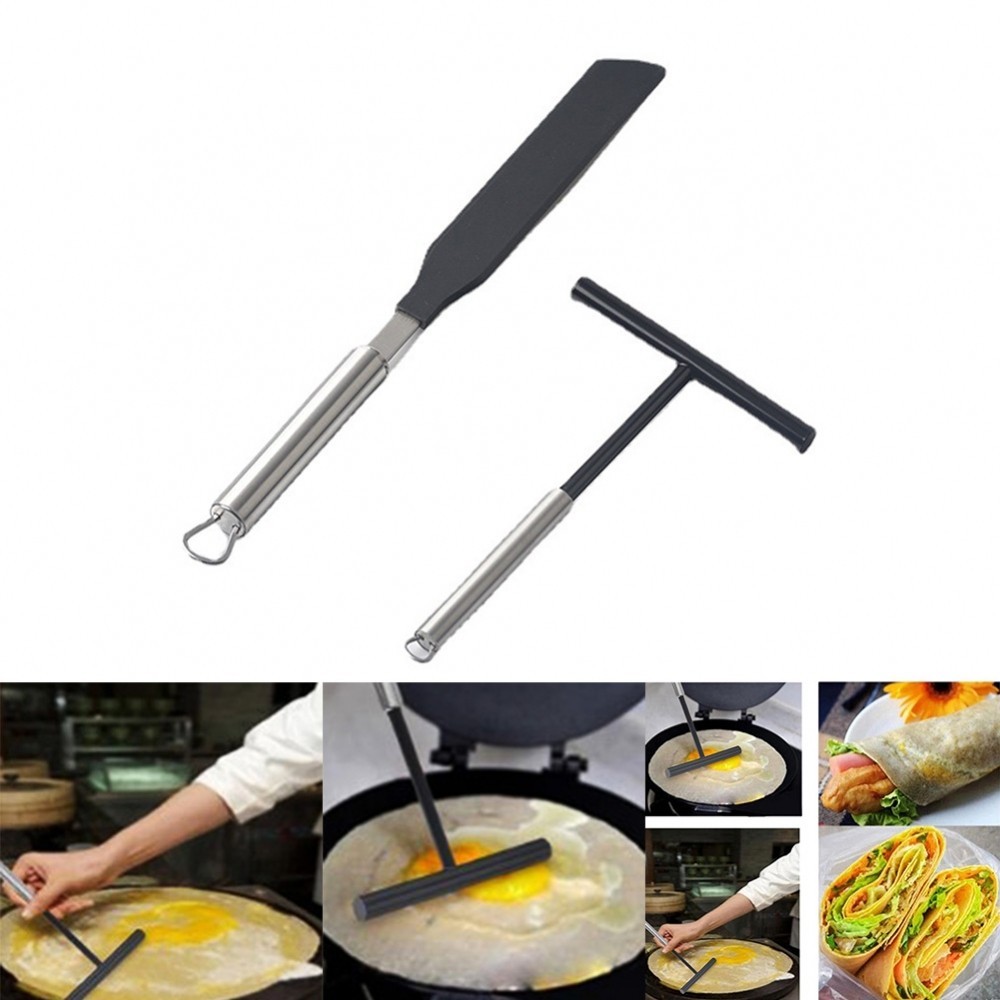 Crepe Spreader 2 Chiếc Crepe Maker Pancake Spreader Stick T Shape Crepe ...