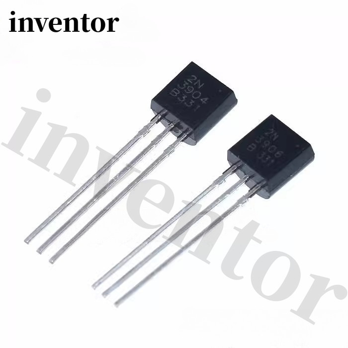 Bộ 50 Linh Kiện Điện Tử 2n3904 / 2n3906 TO-92 NPN / 3904 PNP / 3906 ...