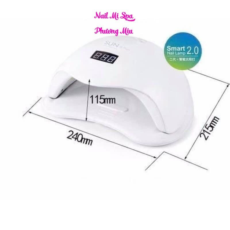 Máy Hơ Gel Sun 5 Plus 48W 36 Bóng Đèn Uv/Led Nhanh Khô, Đèn Hơ Khô Móng Chính Hãng Bảo Hành 6 ...