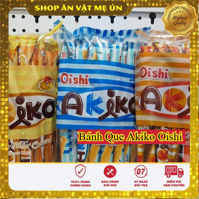 Bánh que Akiko Oishi, snack que nhân các vị siêu ngon (gói 140g ...