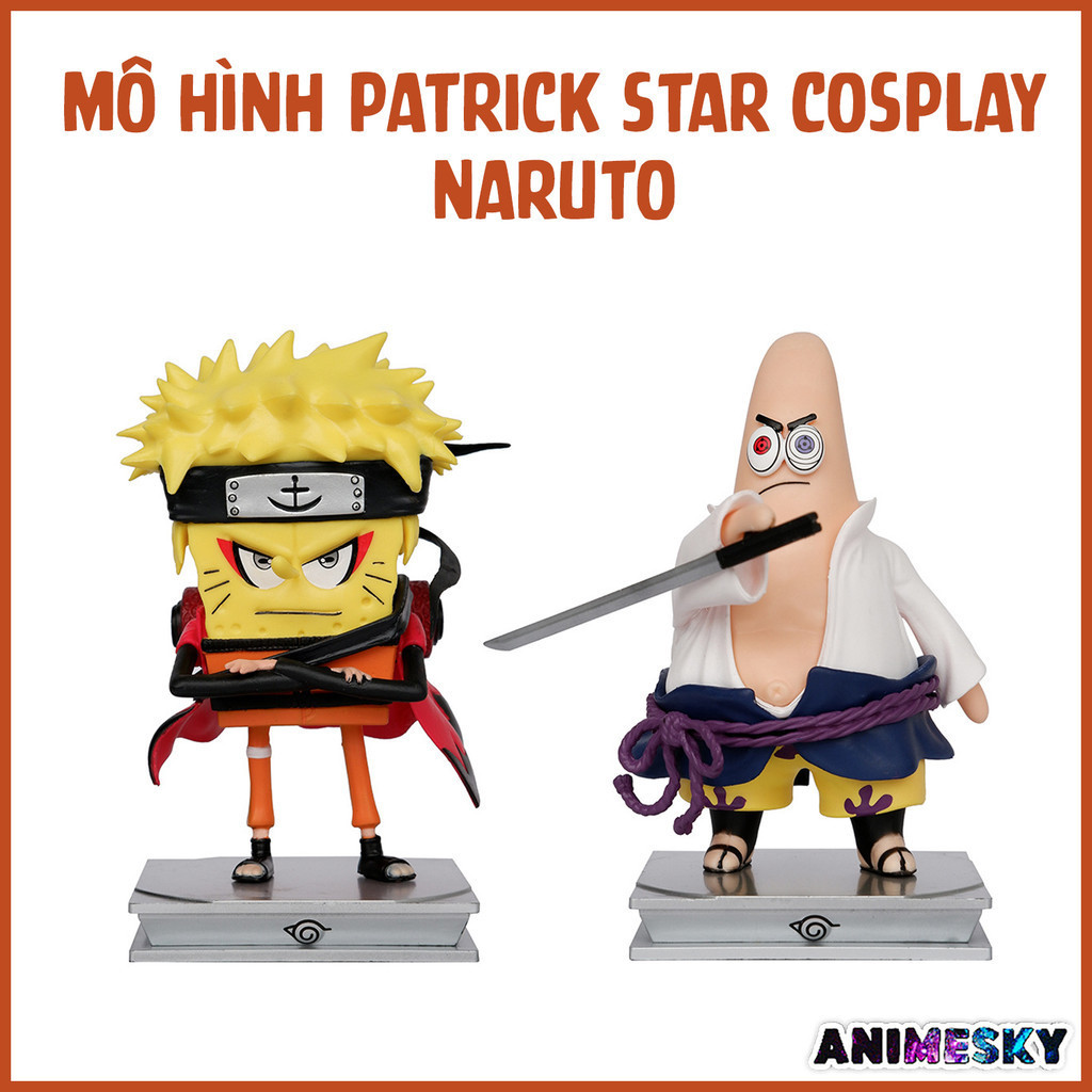 [Có sẵn] Đồ chơi mô hình nhân vật Patrick Star Cosplay Naruto Sasuke ...