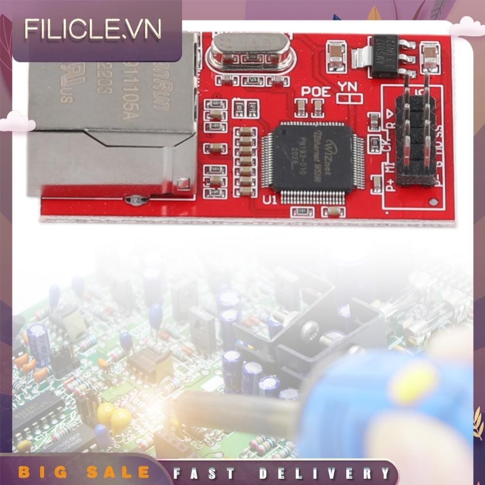 [Filicle.vn] W5100 TOP Mini LAN Ethernet Shield Network Module 3.3V SPI Giao diện cho Arduino ...