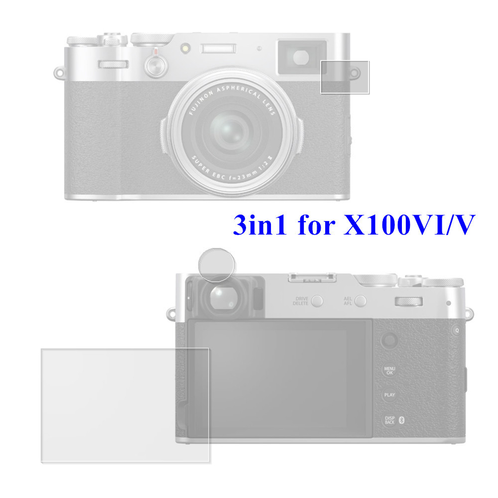 Kính bảo vệ màn hình cho Fujifilm X100VI X100V Màn hình LCD / EVF ...