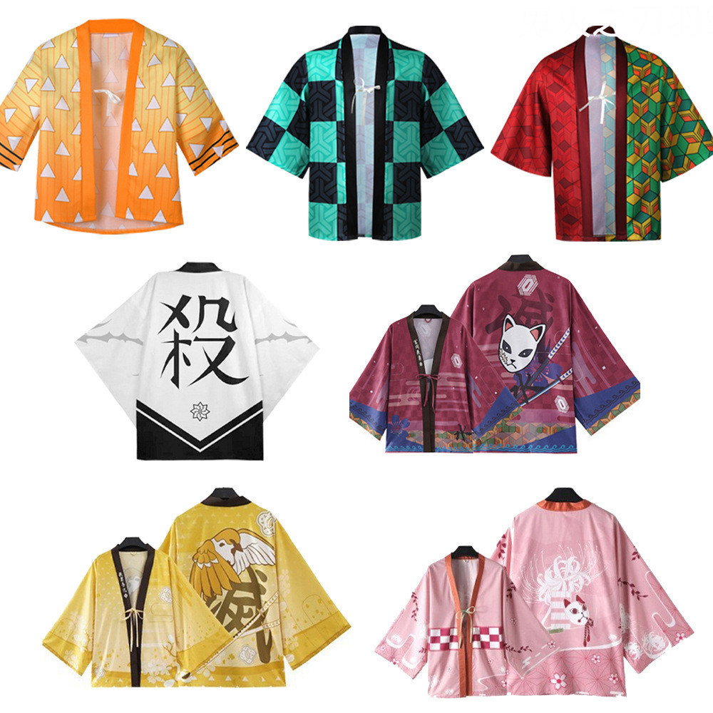 Demon Slayer cos Demon Slayer Derivative Haori cosplay Tanjiro Cùng ...