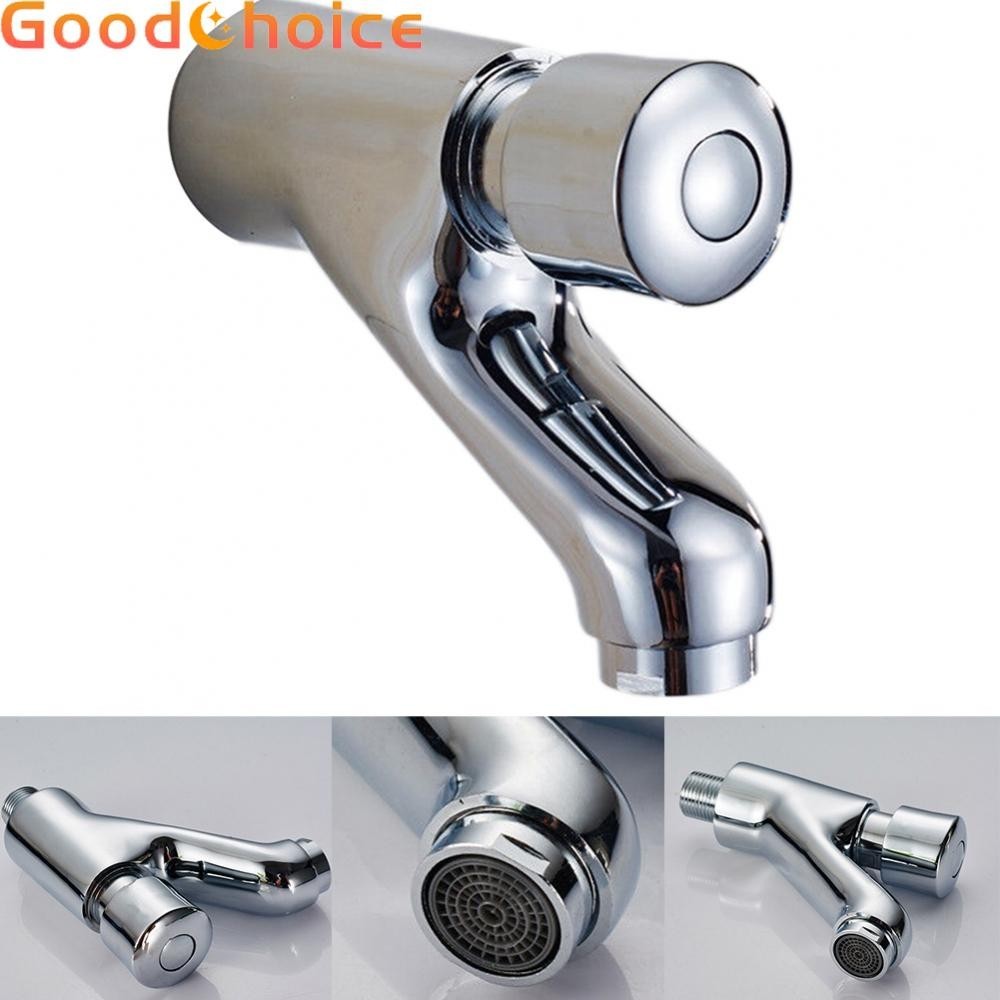 Space saving Single Cold Water Self Closing Tap Wall Faucet for ...