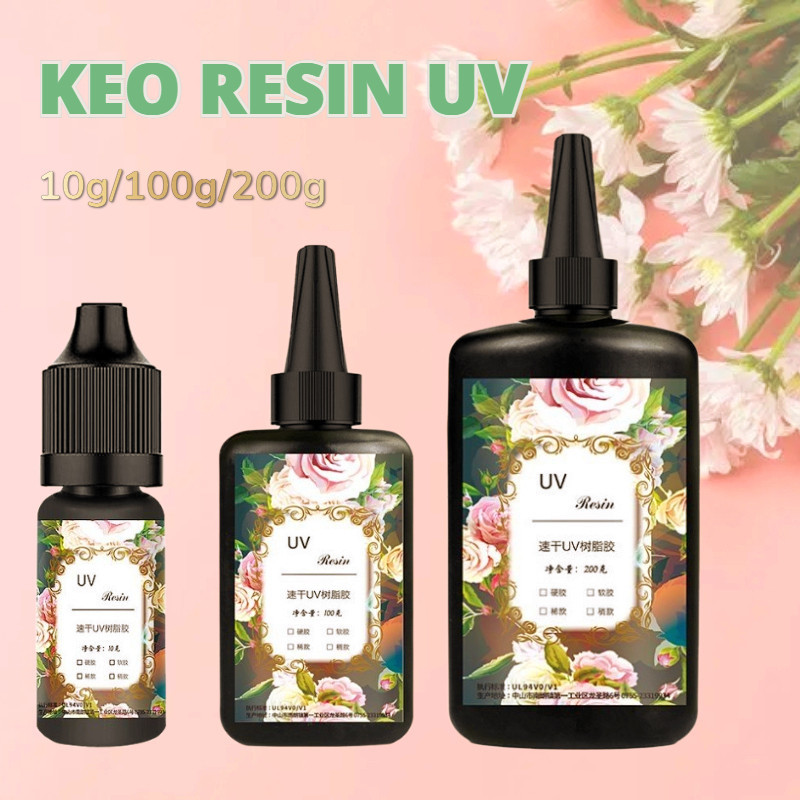 Keo UV Resin,Keo Dán Resin UV Trong Suốt,Độ Cứng Cao, Độ Thấp, Mùi Thấp | Shopee Việt Nam