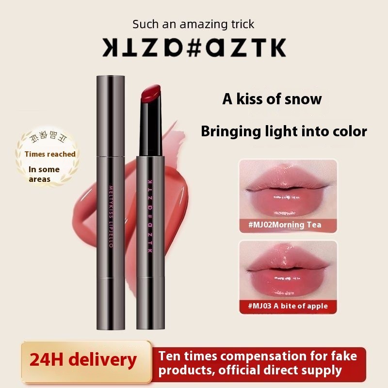 Aztk đông lạnh mj02 gương men tinh khiết gió son ánh sáng nước son bóng mj03 giả trơn dưỡng ẩm ...