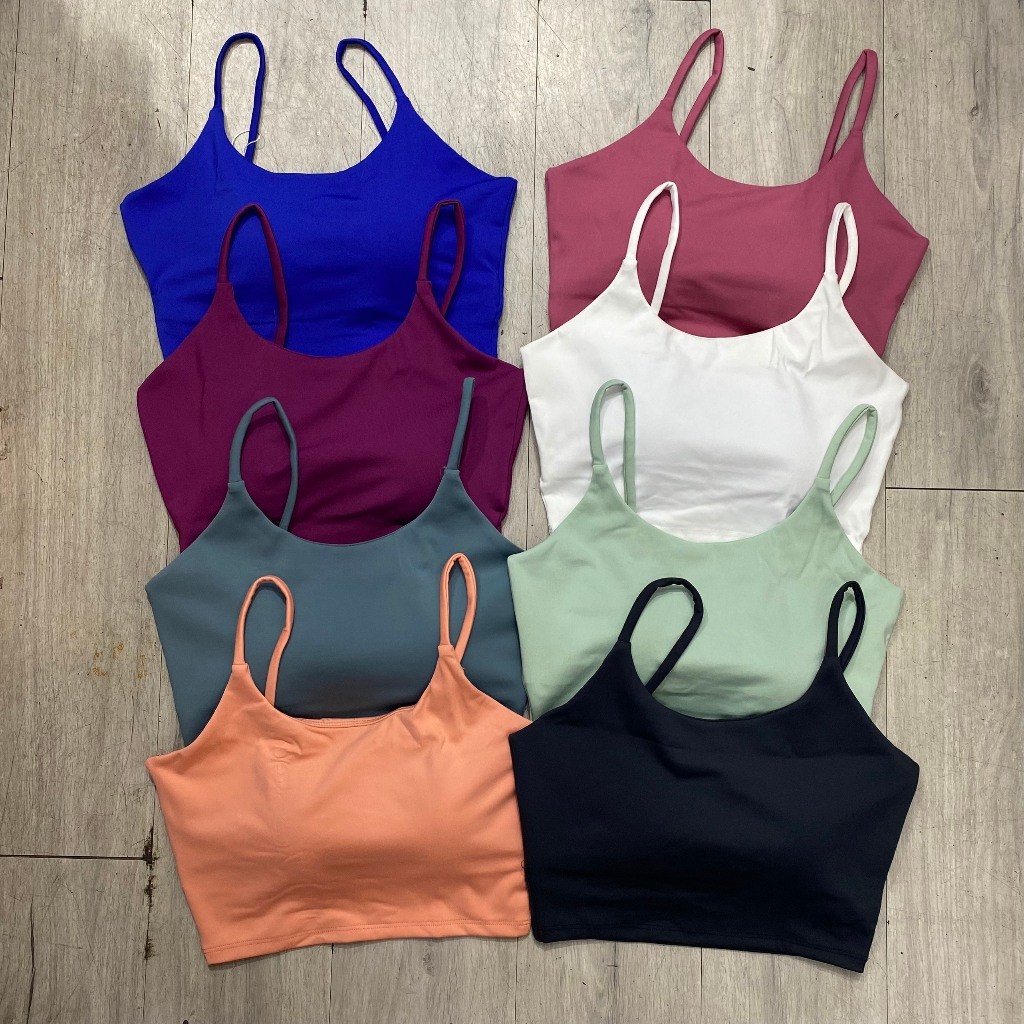 Áo Bra Thể Thao Tập Gym Yoga Nữ 2 Dây Kèm Mút ACT4 Vải Thun Lạnh Co ...