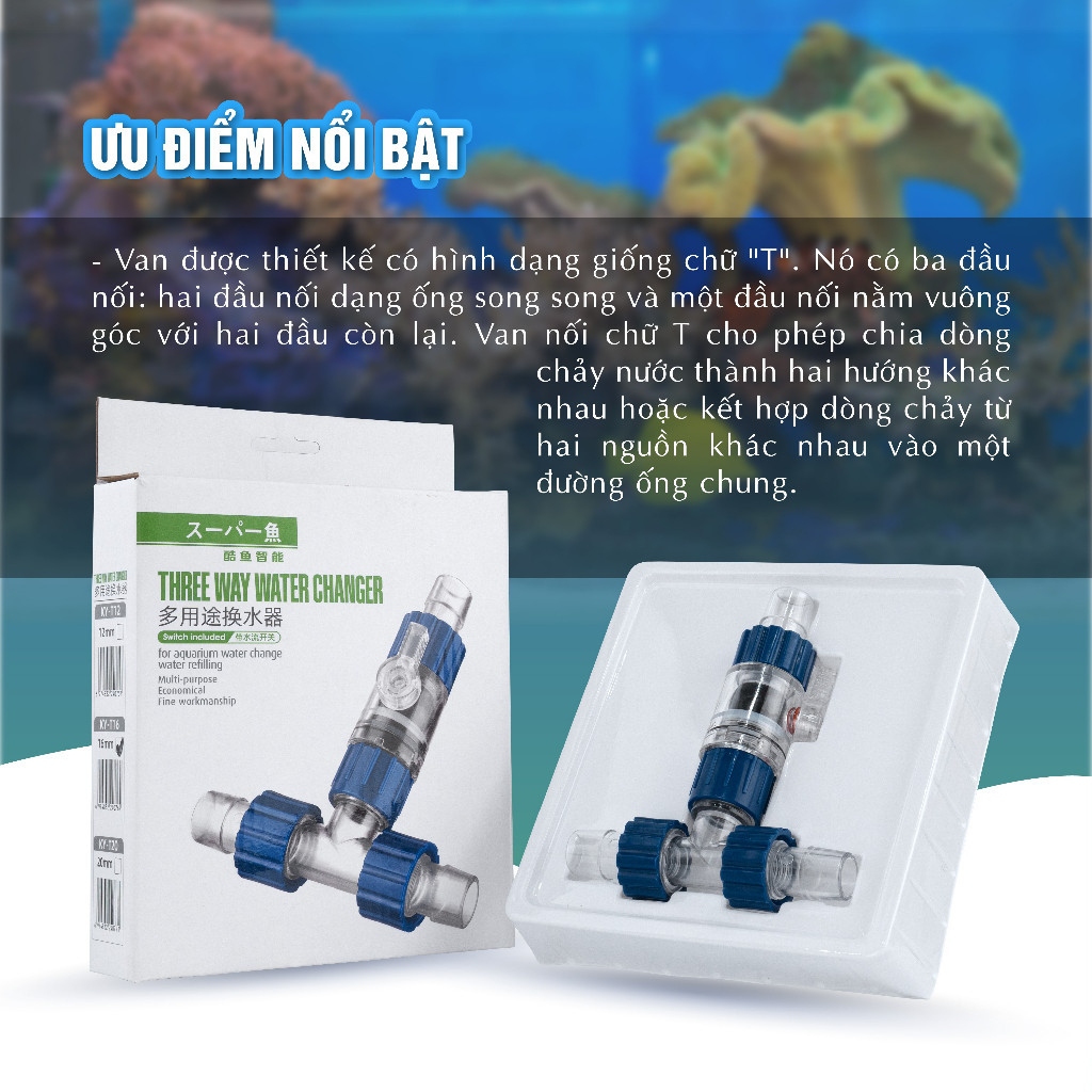 Van Thay Nước Marine Fi12, fi16, fi20 - Van Thay Nước Cho Bể Cá ...